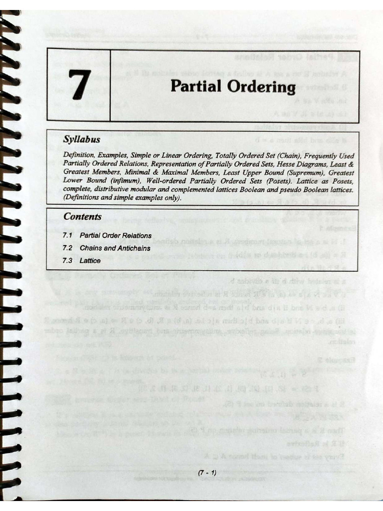 Partial Ordering | PDF