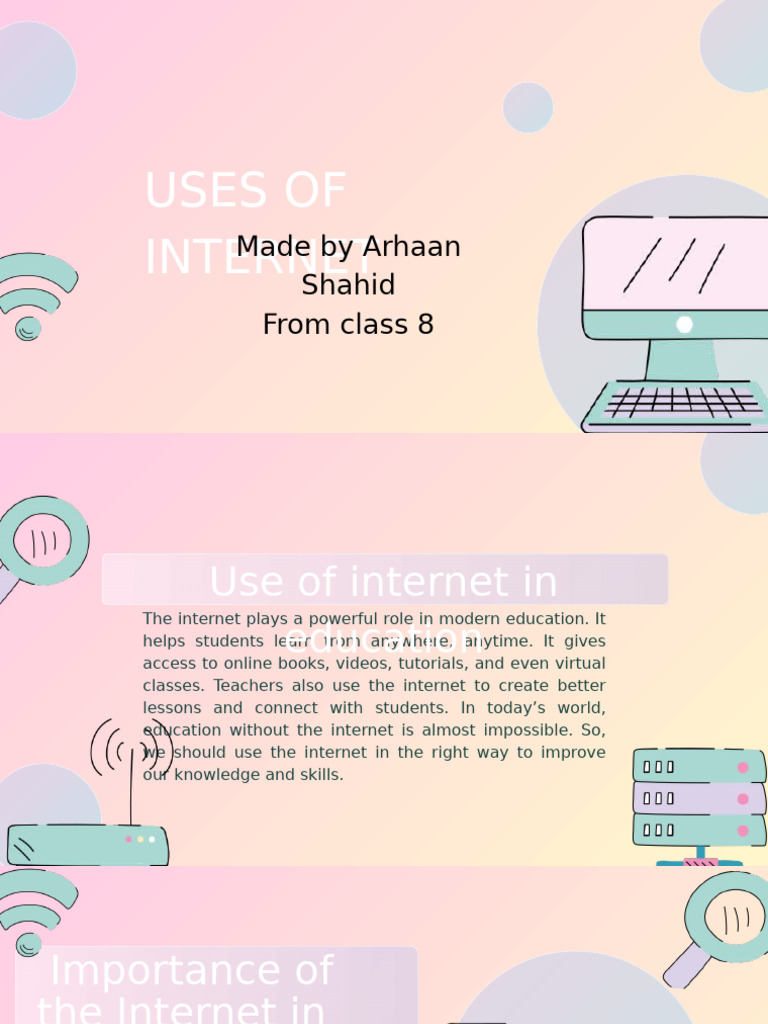 The importance of internet | PDF