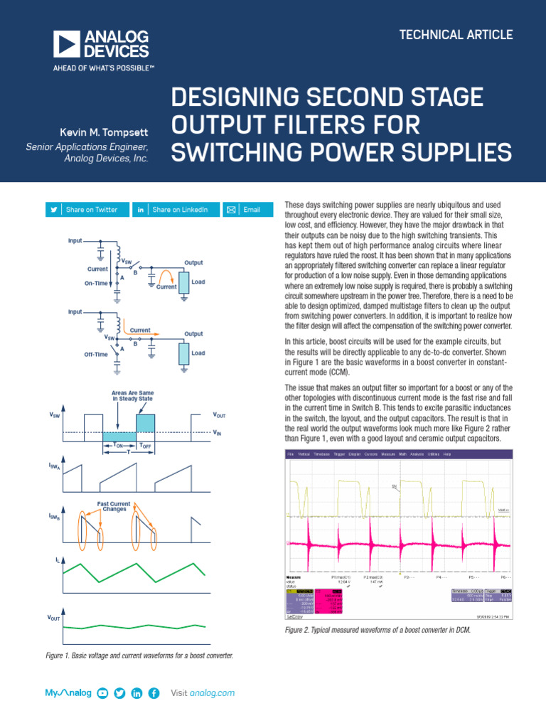 Designing Output Filters for Power Supplies | PDF | Electronic Filter ...
