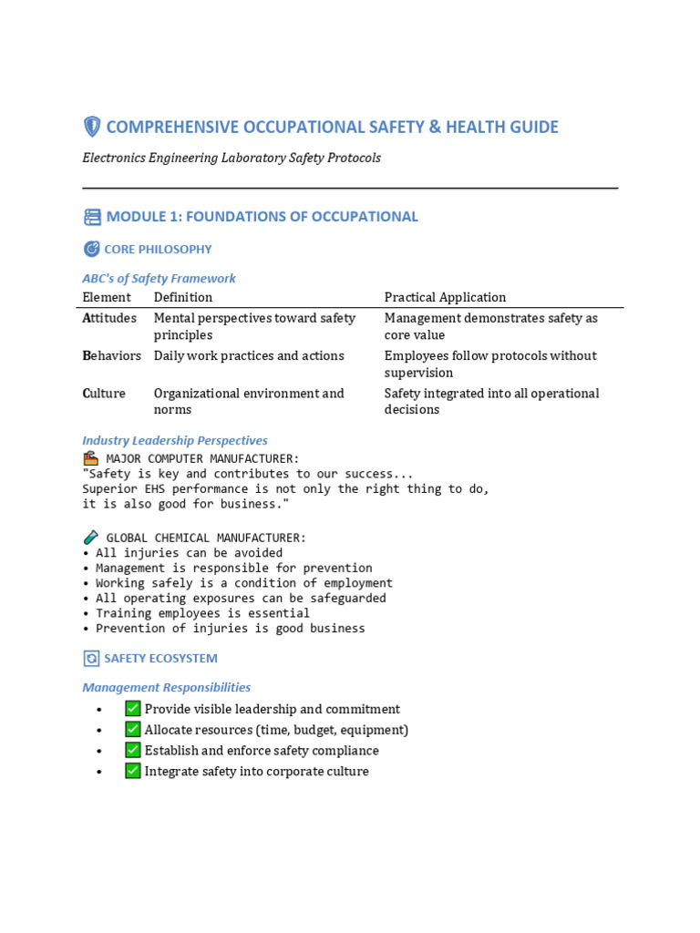 ECE2114 Prelim Reviewer Part 1 | PDF | Safety | Occupational Safety And ...