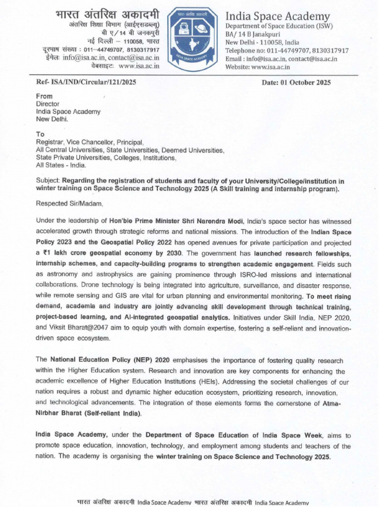 Circular Letter | PDF