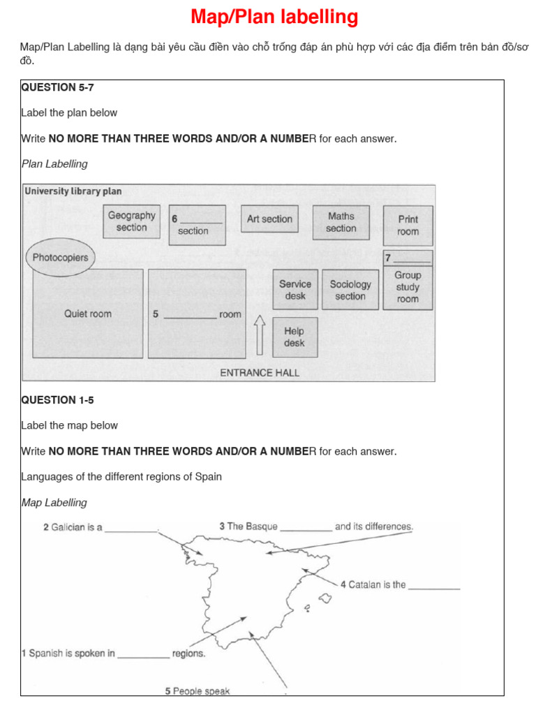 Map:Plan Labelling | PDF