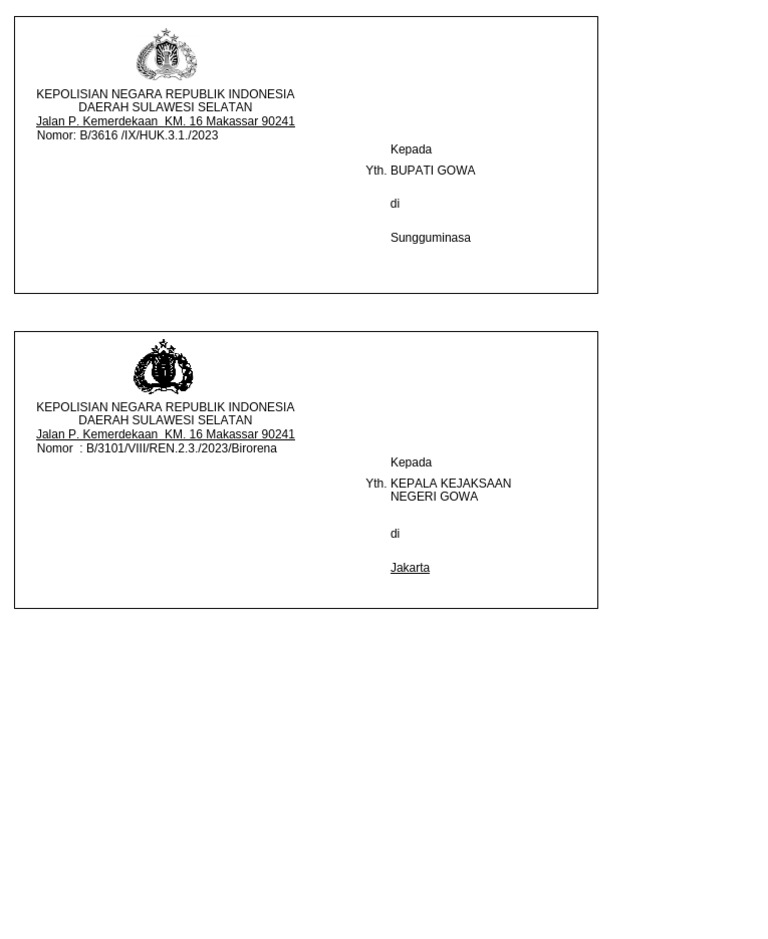 Format Amplop | PDF