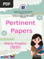 Pertinent Papers for Teacher 1 Application | PDF