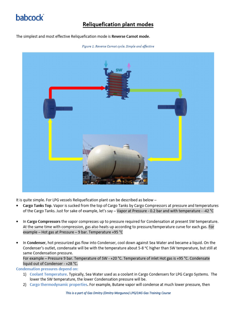 Reverse Carnot Reliquefaction Explained | PDF | Liquefied Natural Gas ...