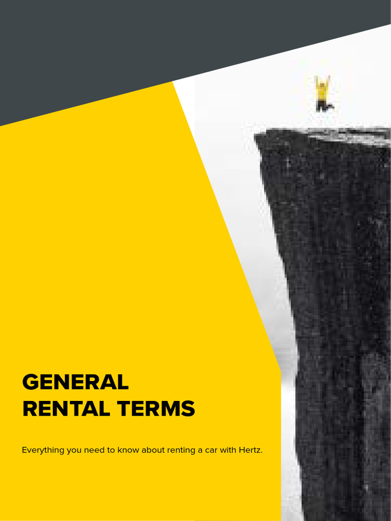 General Rental Terms English Version | PDF | Fee | Insurance