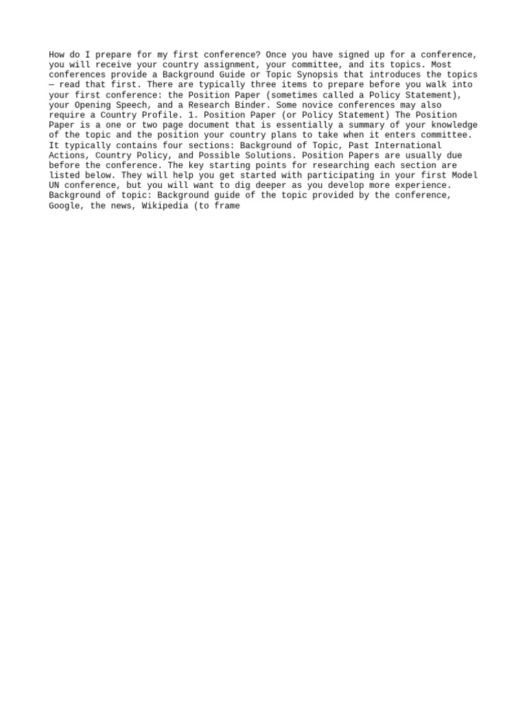 Mun Speech Thing | PDF