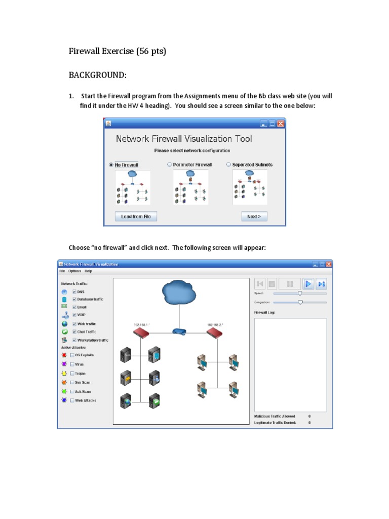 HW4 FirewallExerciseText | PDF | Firewall (Computing) | Port (Computer Networking)