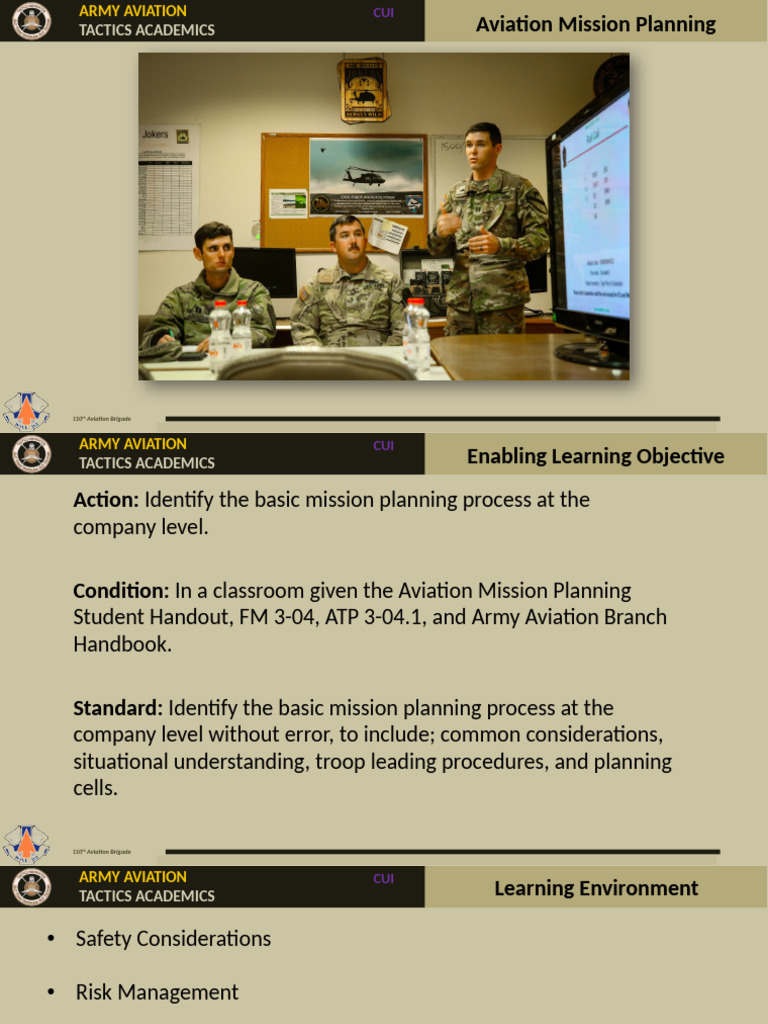 Company-Level Aviation Mission Planning | PDF | Brigade | Reconnaissance
