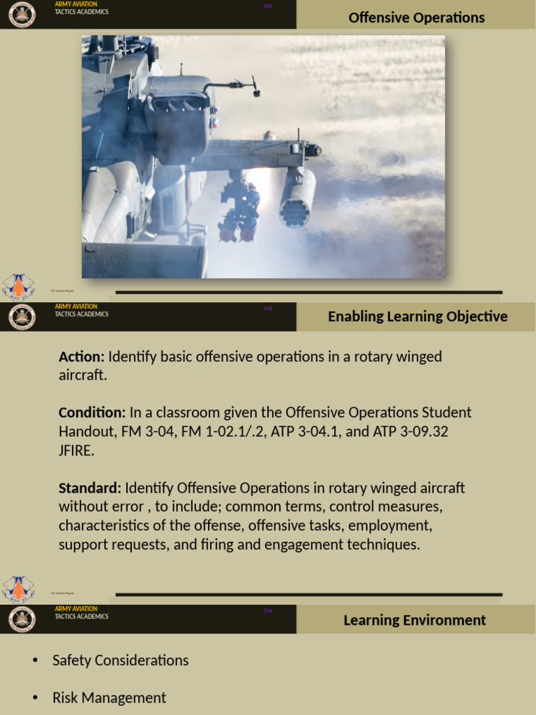 Offensive Operations PowerPoint Nov 23 | PDF | Military Tactics | Brigade
