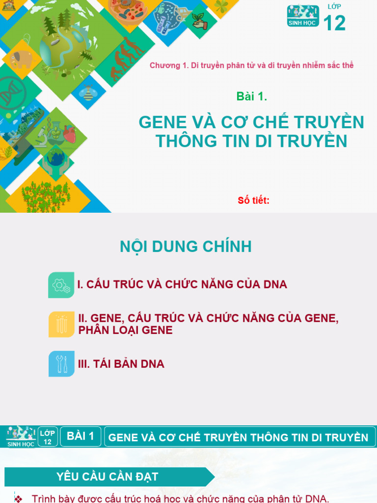 01 - Gene Va Co Che Truyen Thong Tin Di Truyen | PDF