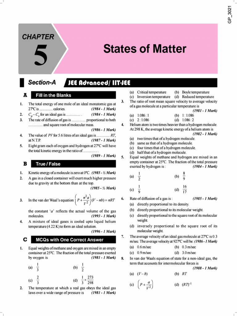 5 States of Matter | PDF