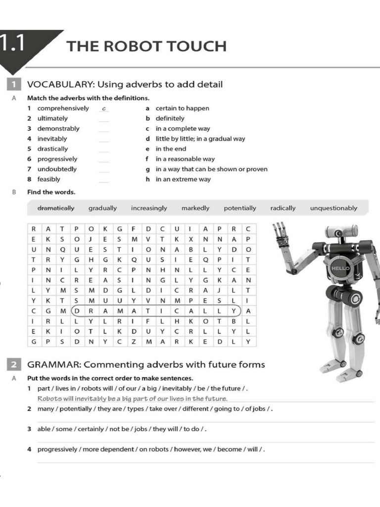 Adverbs and Future Forms Exercise | PDF