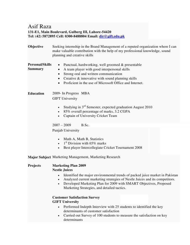 CV Sample 1 | PDF | Career & Growth | Business
