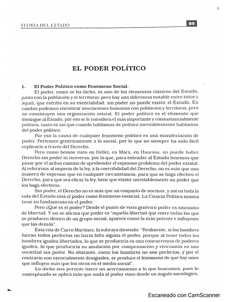 Poder Politico | PDF