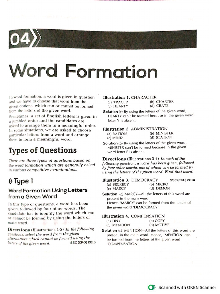 Word Formation | PDF