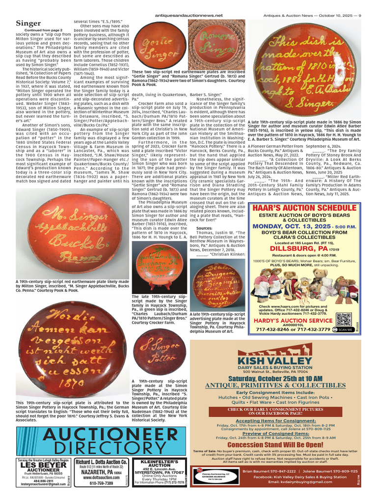 Singer Pottery Auction Insights | PDF | Decorative Arts | Handicrafts