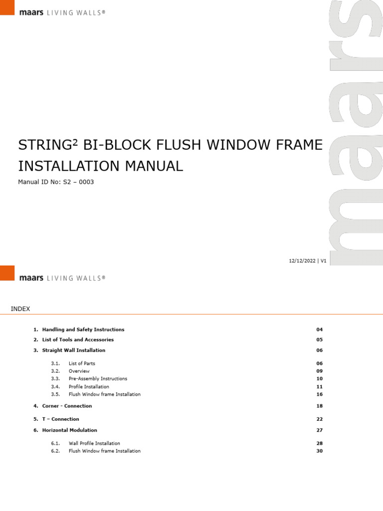 String2 - Bi-Block Flush Glazed Installation Manual 2022 - en - V1 ...