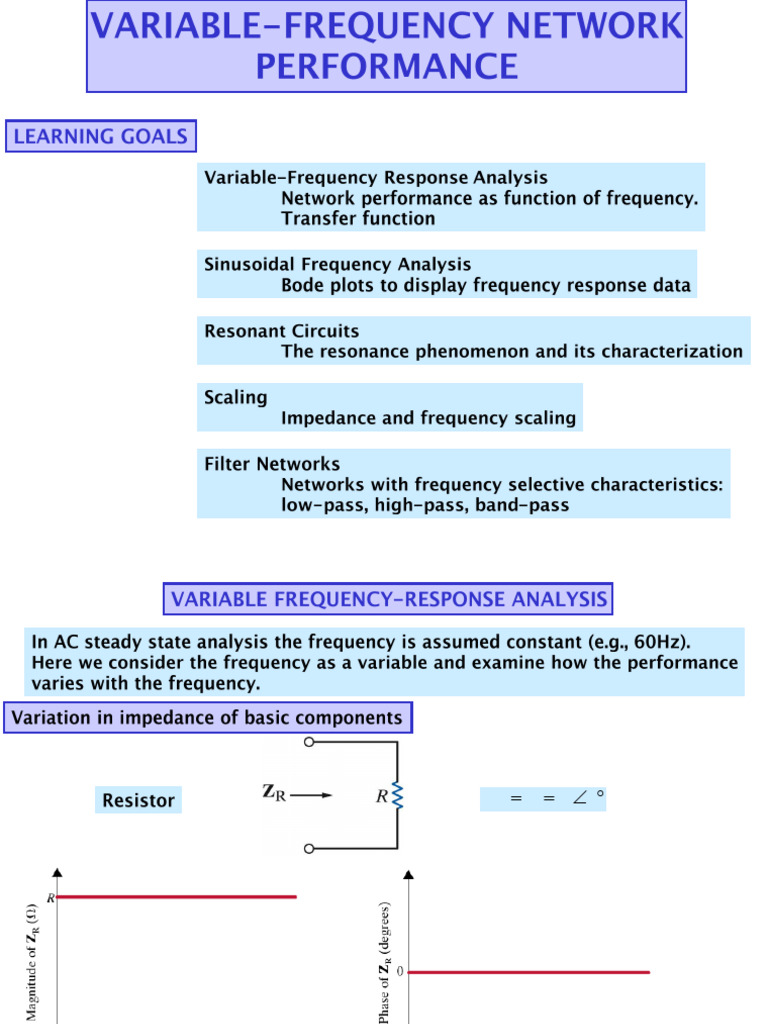 Lecture Note 6-Variable Frequency Network Performance | PDF | Computer ...