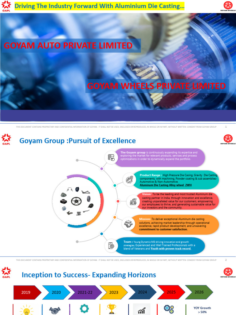 Goyam Auto: Driving Automotive Excellence | PDF | Automation | Brake