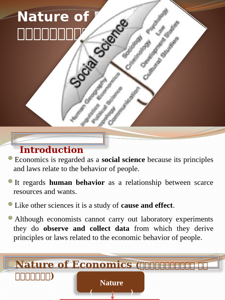Understanding the Nature of Economics | PDF | Economics | Science