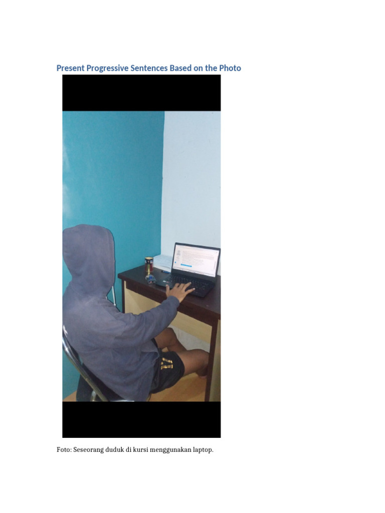 Present Progressive Sentences | PDF