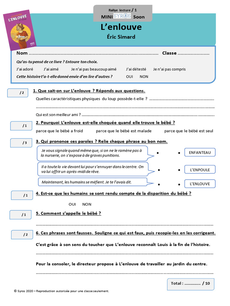 Ce2 Cm1 Lecture Enlouve Niveau 1 | PDF