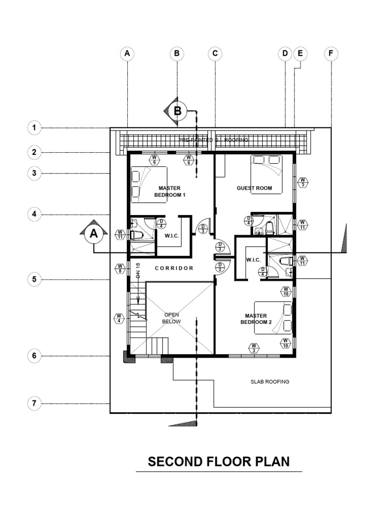 Second Floor Plan Layout Details | PDF