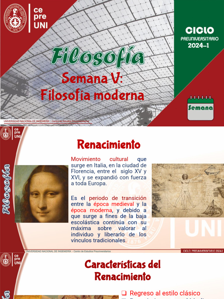 Filosofía Moderna: Renacimiento y Corrientes | PDF | Racionalismo ...