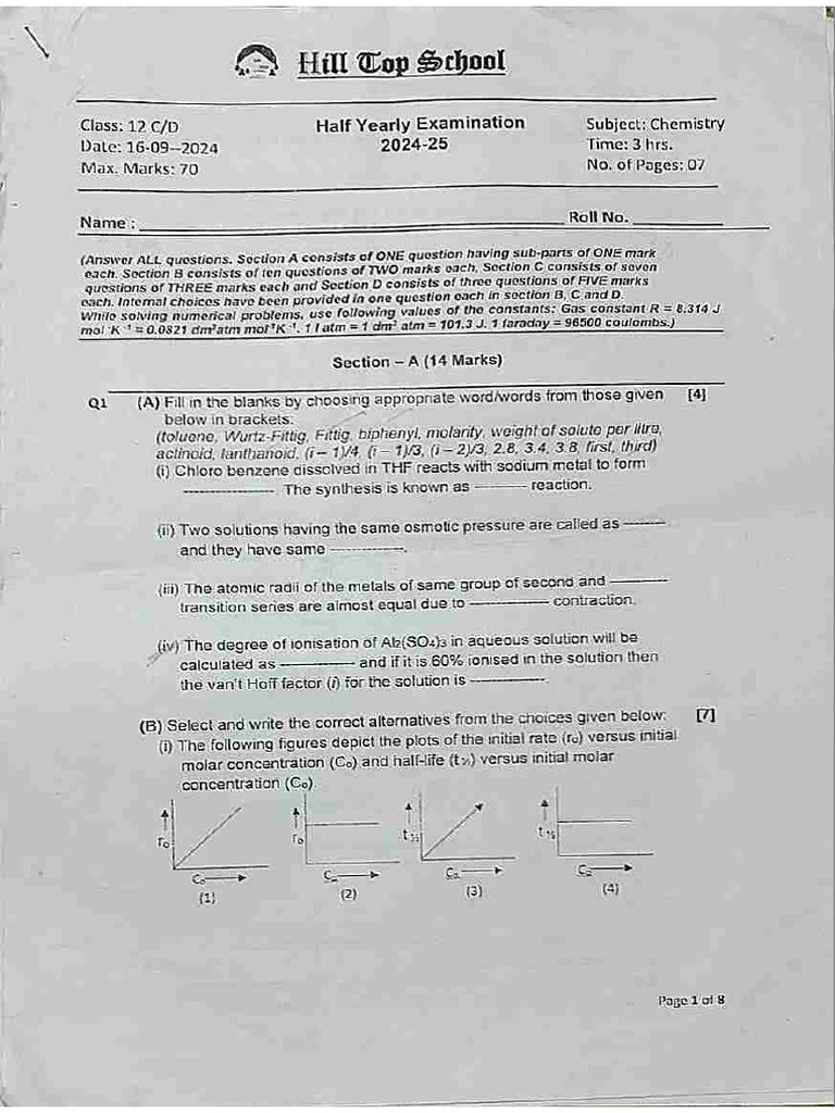 Chem Hy Paper | PDF