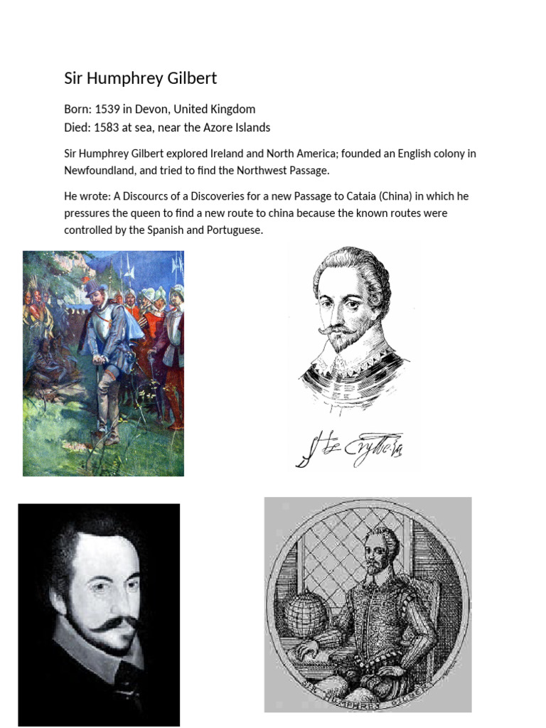 Humphrey Gilbert | PDF
