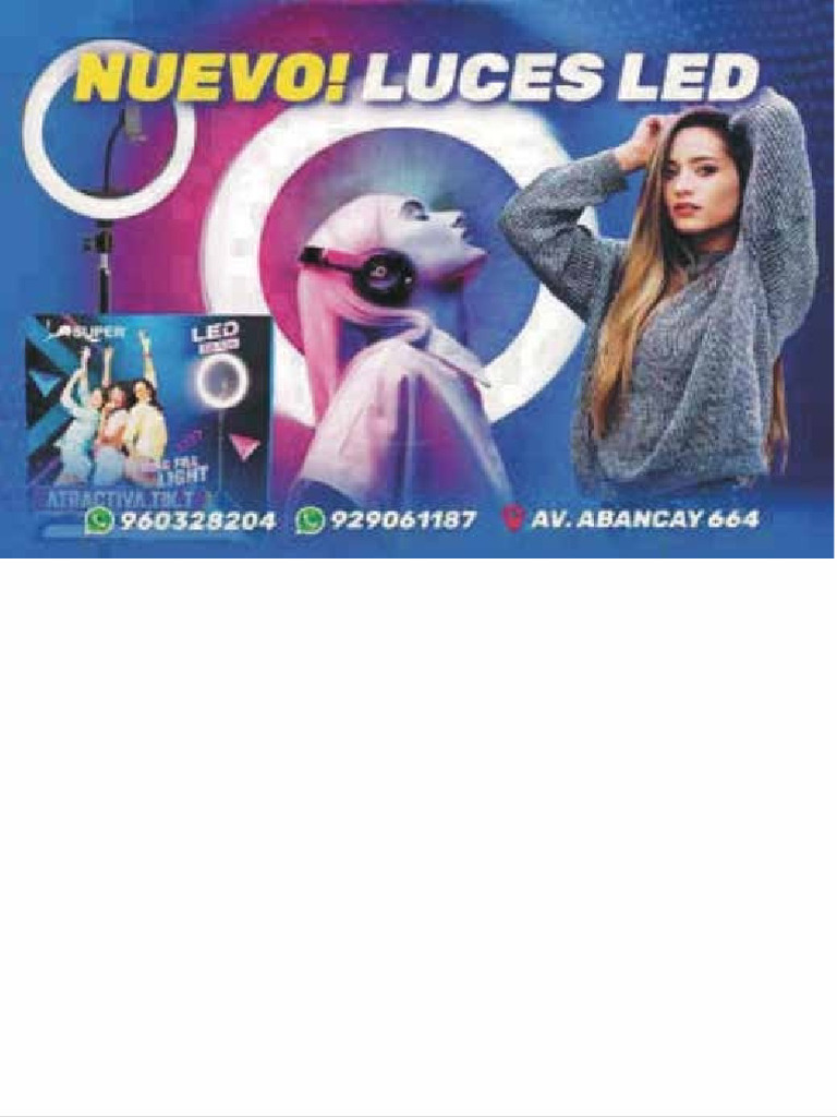 Aros, Luces, Adaptadores y Holder's PDF | PDF