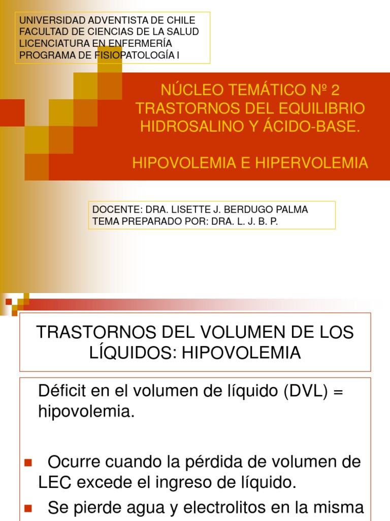 Hipovolemia e Hipervolemia | PDF | Sodio | Rtt