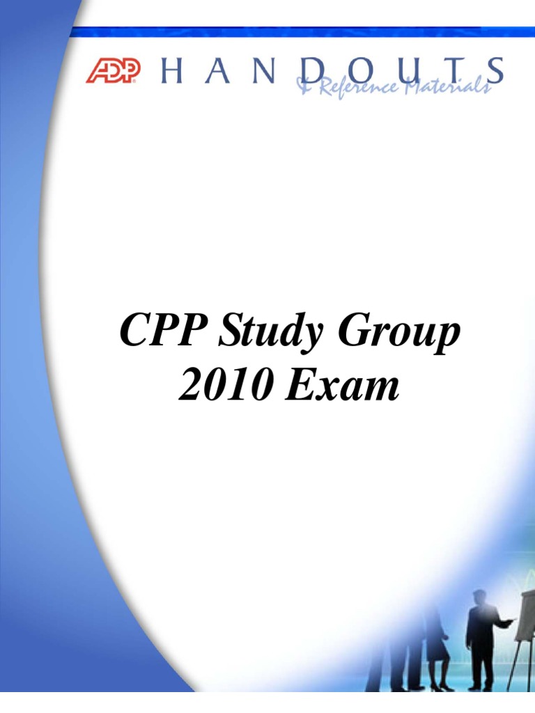 ADP - APA CPP Study Group - CPPHandouts | Download Free PDF | Fair ...