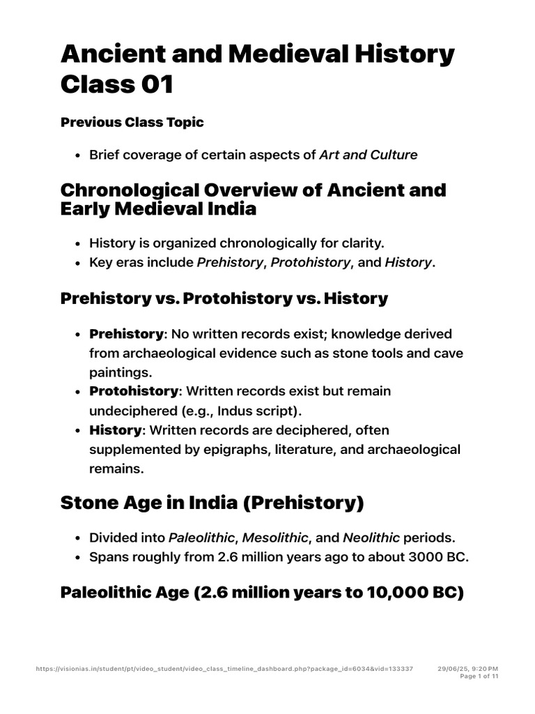 Ancient and Medival History | PDF