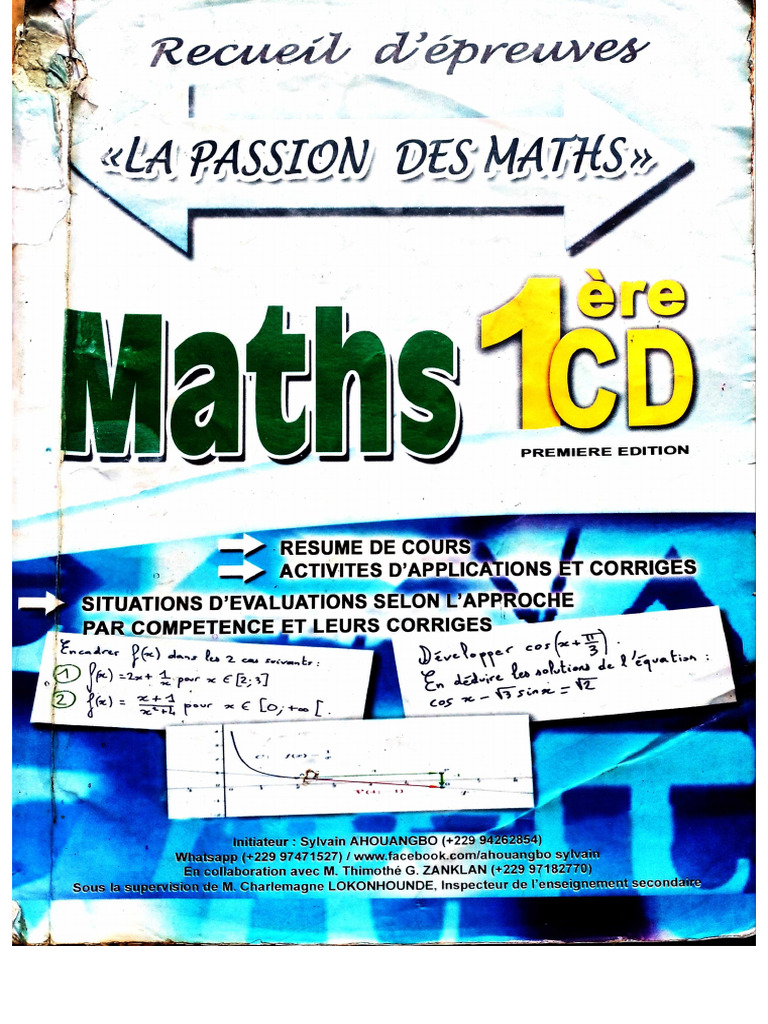 COURS Des Maths 1 Ère CD? | PDF