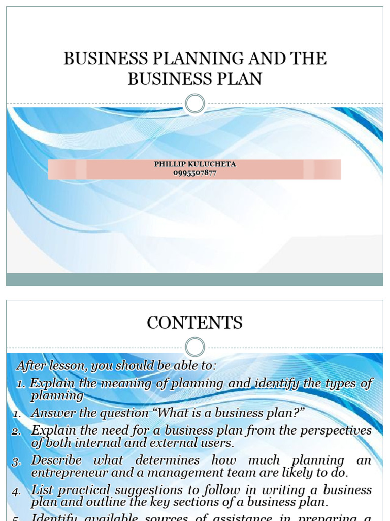 Business Planning Essentials Guide | PDF | Entrepreneurship | Strategic ...