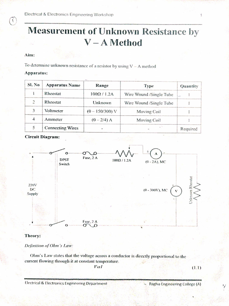 BEEE Lab Manuals | PDF