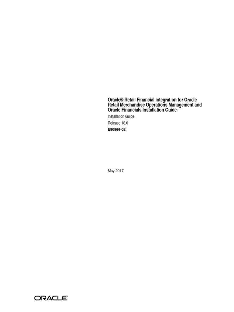 Orfi 160 Ig | PDF | Databases | Oracle Corporation