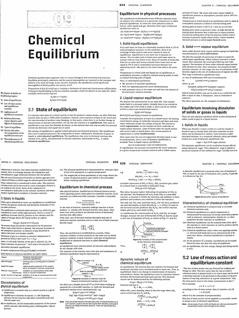 A Textbook of Physical Chemistry For JEE by RK Gupta PDF | PDF | Chemical Equilibrium | Reaction ...