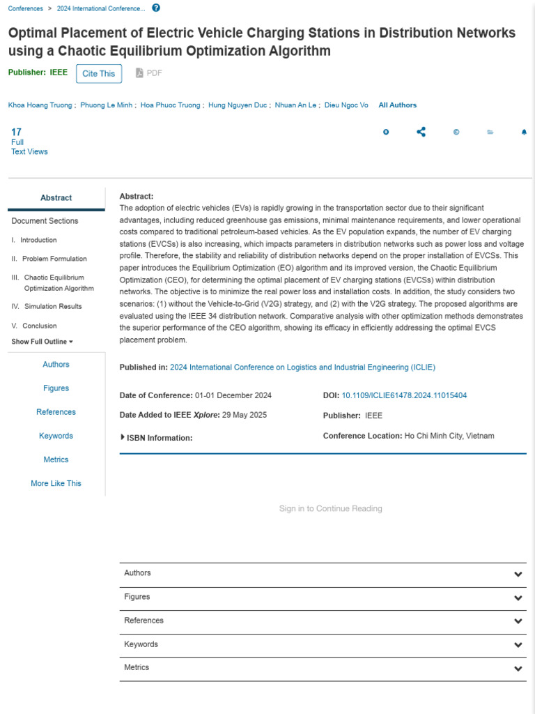 Optimal Placement of Electric Vehicle Charging Stations in Distribution ...