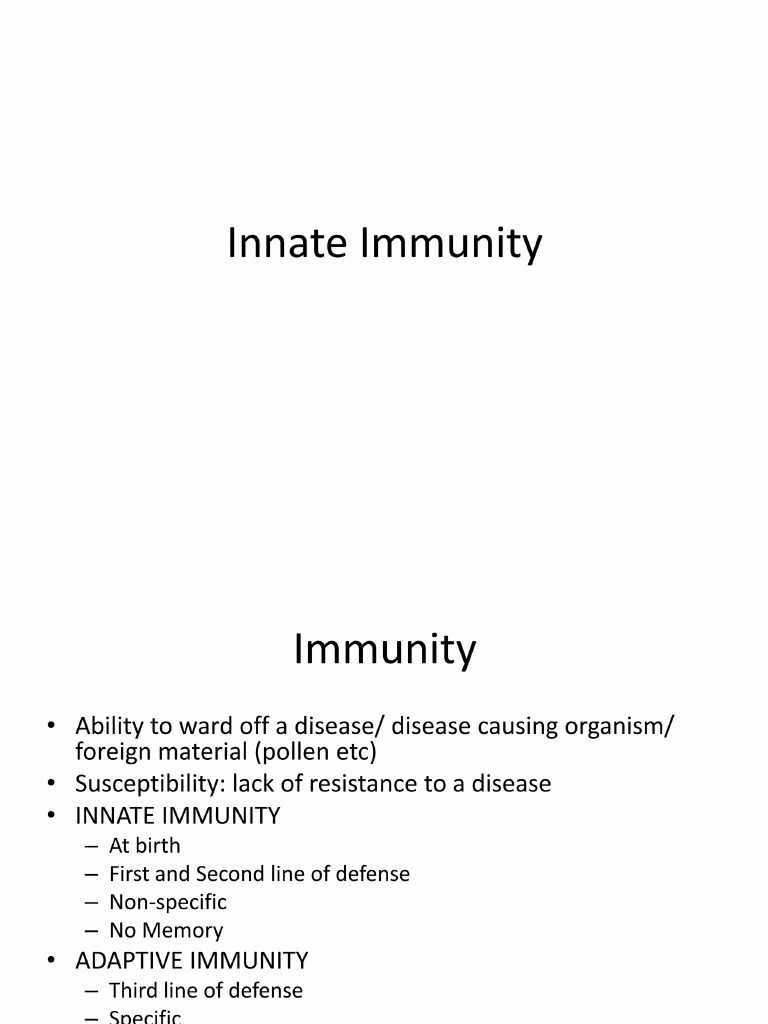Innate Immunity | PDF