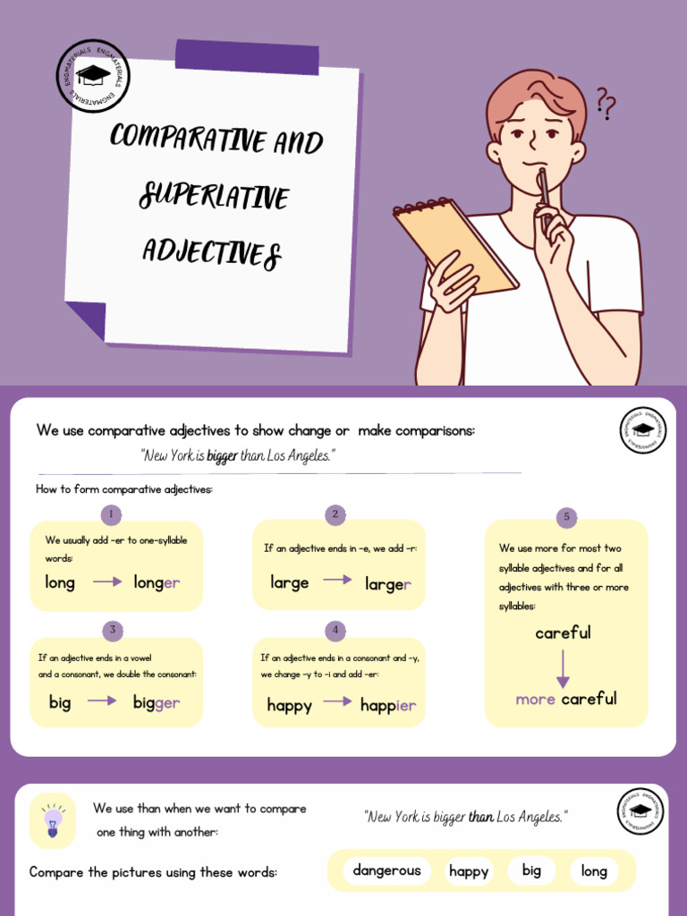 Comparative and Superlative Adjectives Guide | PDF | Adjective ...