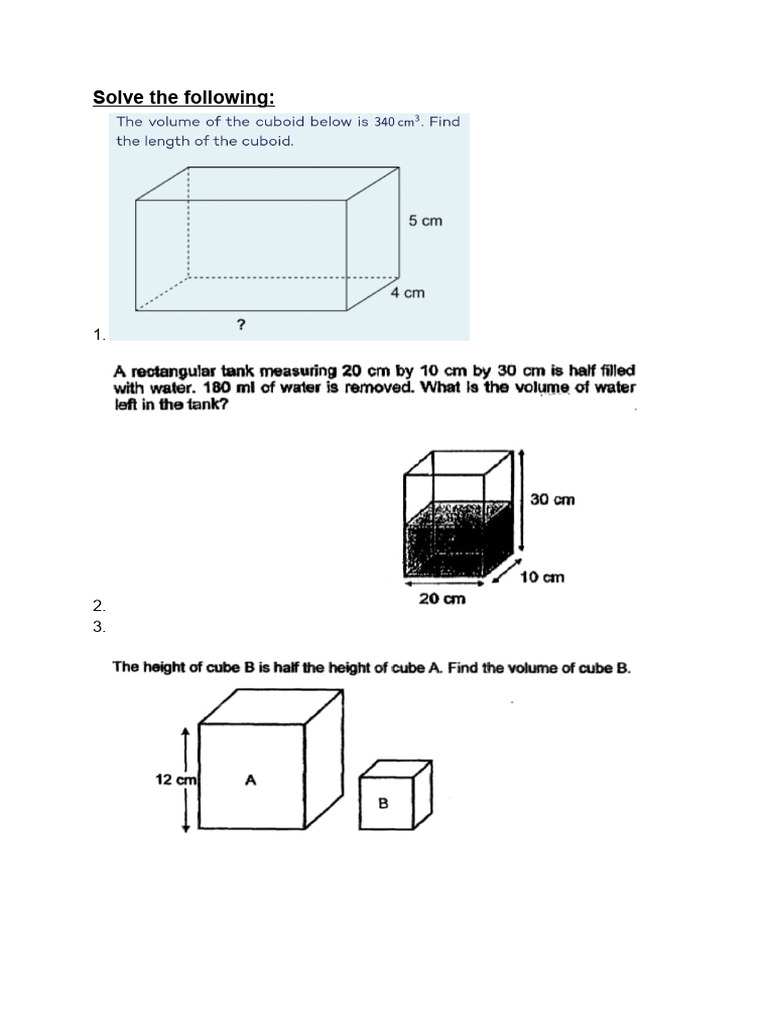 Volume Test | PDF
