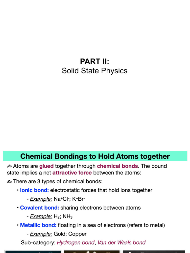 Part II - Solid State Physics1 | PDF | Crystal Structure | Metamaterial