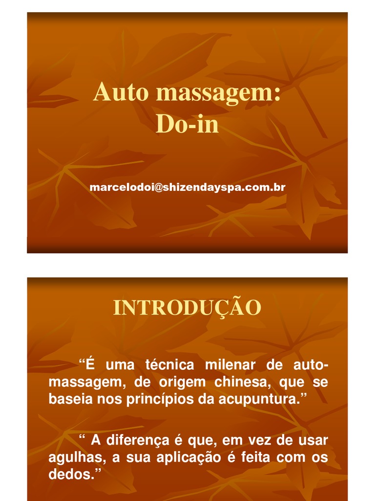 Auto Massagem Do-In | PDF