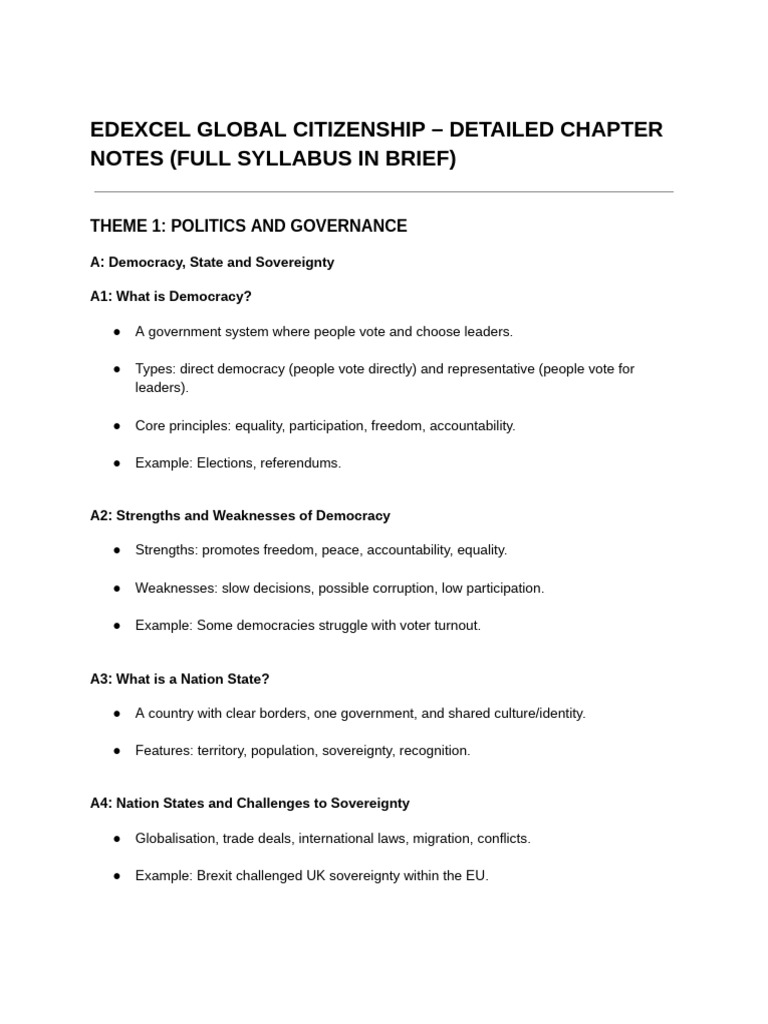 Global Citizenship | PDF