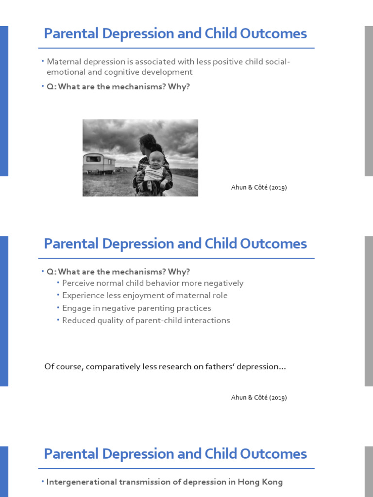 Impact of Parental Depression on Child Development | PDF | Anxiety ...