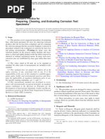 ASTM G31 Immersion Corrosion Testing Guide | PDF | Corrosion | Metals