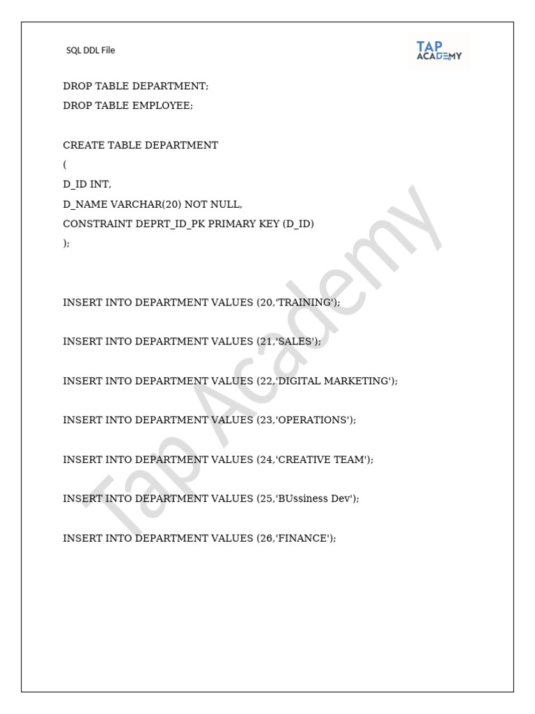Company Database | PDF | Sql | Information Technology Management